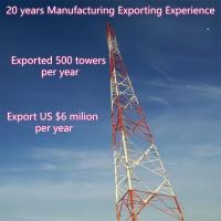 China Self Supporting Galvanized Angular Steel 3 Legged Tower 40m Broadcast Signal Corrosion Proof Industrial Parks for sale