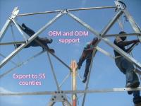 China 5 10 15 20 25 30 M Self Supporting Galvanized Angular Steel 3 Legged Tower 5-100M for sale