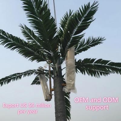 China Large Outdoor Wind Resistant Concealment Disguised Cell Phone Towers Monopole Bionic Tree Single Pole Tower for sale