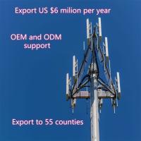 China 15 20 30 45 50M Monopole Telecom Tower Hot Dip Galvanized 5G Wifi  Base Station Antenna for sale