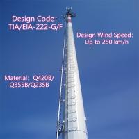 China 15 20 30 45 50M Monopole Telecom Tower Hot Dip Galvanized 5G Wifi  Base Station Antenna for sale