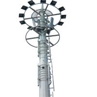 China 15 20 30 45 50M Monopole Telecom Tower Hot Dip Galvanized 5G Wifi  Base Station Antenna for sale