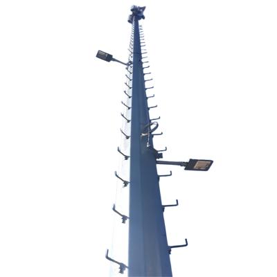 China 10M 30M 45M 60MCompact Hot Dip Galvanized Monopole Tower 5G Wifi Telecom Rooftop Communication Antenna for sale