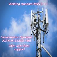 China 10M 30M 45M 60MCompact Hot Dip Galvanized Monopole Tower 5G Wifi Telecom Rooftop Communication Antenna for sale