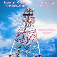 China 20 30 40M 3 Leg Tubular Steel Seamless Isp Internet 5G Wifi Bts Telecom Transmission Tower for sale