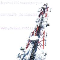 China 3 Legged Tubular Seamless Steel 20 30 40M Galvanized 5G Gsm Cdma Isp Telecom Tower for sale