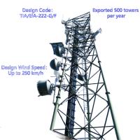 China 3 Legged Tubular Seamless Steel 20 30 40M Galvanized 5G Gsm Cdma Isp Telecom Tower for sale