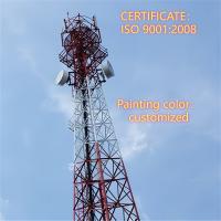 China 80M 4 Legged Angular Steel Lattice Self Supporting 5G 4G Wifi Microwave Telecom Cellular Antenna Tower for sale