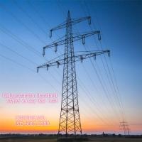 China 33KV 110KV Hot Dip Galvanized Lattice Steel Power Transmission Tower Double Circuit Electrical Grid Pole for sale