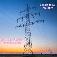 China 33KV 110KV Hot Dip Galvanized Lattice Steel Power Transmission Tower Double Circuit Electrical Grid Pole for sale