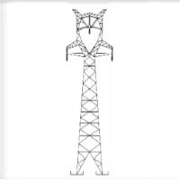 China High Voltage 220KV 500KV Galvanized Angle Steel Power Transmission Tower Suspension Utility Pole for sale