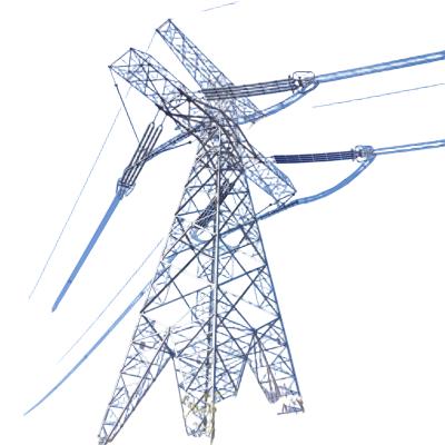 China High Voltage 220KV 500KV Galvanized Angle Steel Power Transmission Tower Suspension Utility Pole for sale