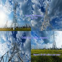 China High Voltage 220KV 500KV Galvanized Angle Steel Power Transmission Tower Suspension Utility Pole for sale