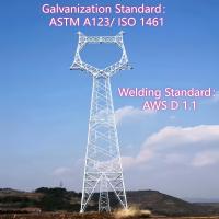 China High Voltage 220KV 500KV Galvanized Angle Steel Power Transmission Tower Suspension Utility Pole for sale