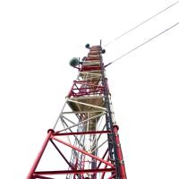 China 3 Leg Guyed Wire Durable Galvanized Steel 30 40 50 65m 4G 5G Wifi Satellite Radio Telecom Communication Tower for sale