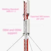 China 10 20 30 40 50 65m 3 Leg Guyed Wire Weather Resistant Galvanized Steel 4G 5G Microwave Wifi Telecom Transmission Tower for sale