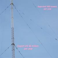 China Guyed Wire Broadcast Tower Corrosion Proof Steel 55m Signal Coastal Regions Durable for sale