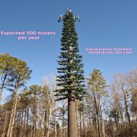 China 65M Bionic Cherry Tree Camouflaged Galvanized Steel 5G Wifi Garden Tourist Area Eco-friendly Telecom Communication Tower for sale