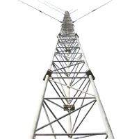 China Guyed Wire Broadcast Tower Corrosion Proof Steel 55m Signal Coastal Regions Durable for sale