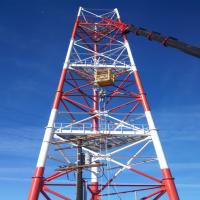 China 20 30 40M 3 Leg Tubular Steel Seamless Isp Internet 5G Wifi Bts Telecom Transmission Tower for sale