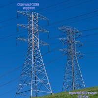 China 33KV 110KV Hot Dip Galvanized Lattice Steel Power Transmission Tower Double Circuit Electrical Grid Pole for sale