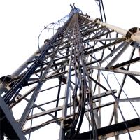 China 30M 55M 80M Hot Dip Galvanized 3 Leg Tubular Steel Free Standing Gsm Cdma Cellular Communication Antenna Mast for sale