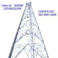 China 30M 55M 80M Hot Dip Galvanized 3 Leg Tubular Steel Free Standing Gsm Cdma Cellular Communication Antenna Mast for sale