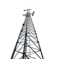 China Corrosion Resistant 3-Leg Tubular Tower GSM Microwave Communication Telecommunication Broadcasting Tower for sale