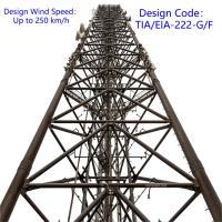 China Corrosion Resistant 3-Leg Tubular Tower GSM Microwave Communication Telecommunication Broadcasting Tower for sale