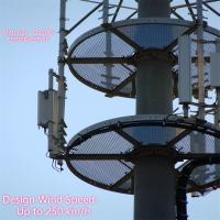 China Monopole Tower Telecom Steel Structure Hot Dip Galvanized Painted Design Code ANSI/TIA-222-G/H/F Wind Speed Up to 250 kmh for sale