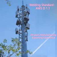 China Monopole Tower telecom tower constructed from mild and high tensile steel grades with EN 1991-1-4 & EN 1993-3-1 design code for performance for sale
