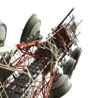 China Durable 4 Legged Angular Steel Tower with bolts nuts and washers conforming to ISO 898 and DIN 7990 standards for mechanical reliability for sale
