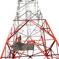 China Durable 4 Legged Angular Steel Tower with bolts nuts and washers conforming to ISO 898 and DIN 7990 standards for mechanical reliability for sale