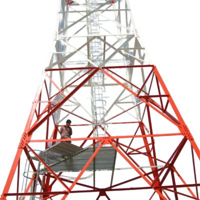 China Durable 4 Legged Angular Steel Tower with bolts nuts and washers conforming to ISO 898 and DIN 7990 standards for mechanical reliability for sale