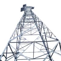 China Steel tower 4 Legged Angular Steel Tower designed for telecom featuring robust construction and compliance with international design codes for sale