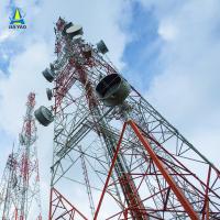 China 4 Legged Angular Steel Tower designed to meet ANSI TIA and EN standards offering support for telecom and power infrastructure projects for sale