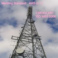 China 4 Legged Angular Steel Tower designed to meet ANSI TIA and EN standards offering support for telecom and power infrastructure projects for sale
