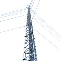 China Robust Guyed Wire Tower designed to withstand harsh wind conditions with high tensile steel and ISO certified bolts and nuts for sale