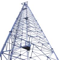 China Light Duty 45 Meter 3legged Tubular Cellular Microwave Galvanizing Isp Pylon Antenna 5g Pole 3 Legged Lattice Steel Tower for sale