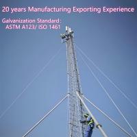 China Guyed Wire Tower featuring design compliance with ANSI/TIA-222-G-H-F and European EN standards for structural performance for sale