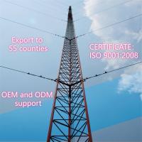 China Guyed Wire Tower featuring design compliance with ANSI/TIA-222-G-H-F and European EN standards for structural performance for sale