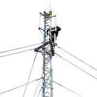 China Guyed Wire Tower featuring design compliance with ANSI/TIA-222-G-H-F and European EN standards for structural performance for sale