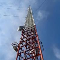 China Guyed Wire Tower featuring design compliance with ANSI/TIA-222-G-H-F and European EN standards for structural performance for sale