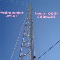 China Guyed Wire Tower manufactured strict adherence international standards including ANSI/TIA-222 EN/1991-1-4 for sale