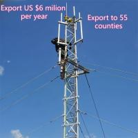 China Guyed Wire Hot-dip galvanized Steel communication telecommunication Tower designed  resist wind loads  to 250km/h for sale