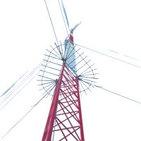China Steel Guyed Wire Tower designed with impact strength KV values of 27 joules at various temperatures ensuring performance for sale