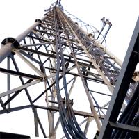 China Heavy Gauge 3 Legged Tubular Steel Tower Providing Strong Structural Support Communication and Utility Installations for sale
