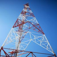 China Triangular Three Legged Self Supporting Galvanized Telecom Antenna Tower for sale