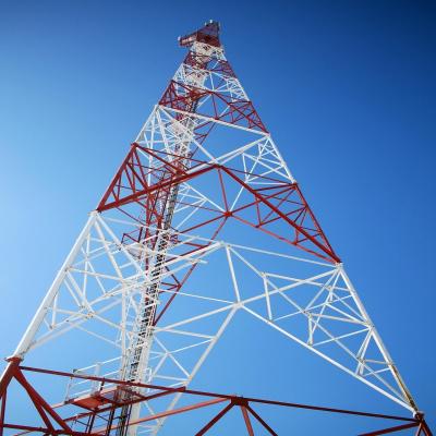 China Triangular Three Legged Self Supporting Galvanized Telecom Antenna Tower for sale