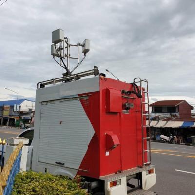 China Mobile Truck Mounted Telescopic Galvanized Steel 15 20 25 30M 5G 4G Wifi Communication Tower on Wheels for sale